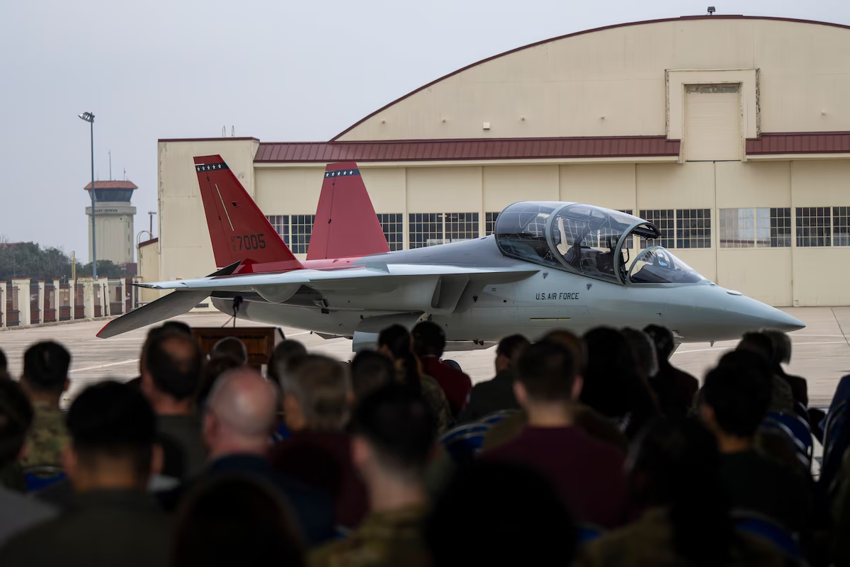 Training command holds T-7A Red Hawk arrival ceremony, marking new era ...